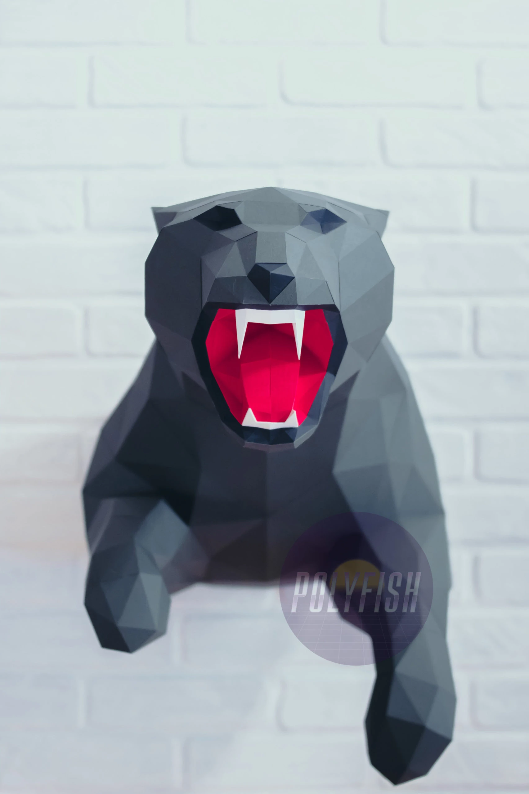 Panther PDF Template, Low Poly, Paper Sculpture, DIY, Pepakura Pattern ...