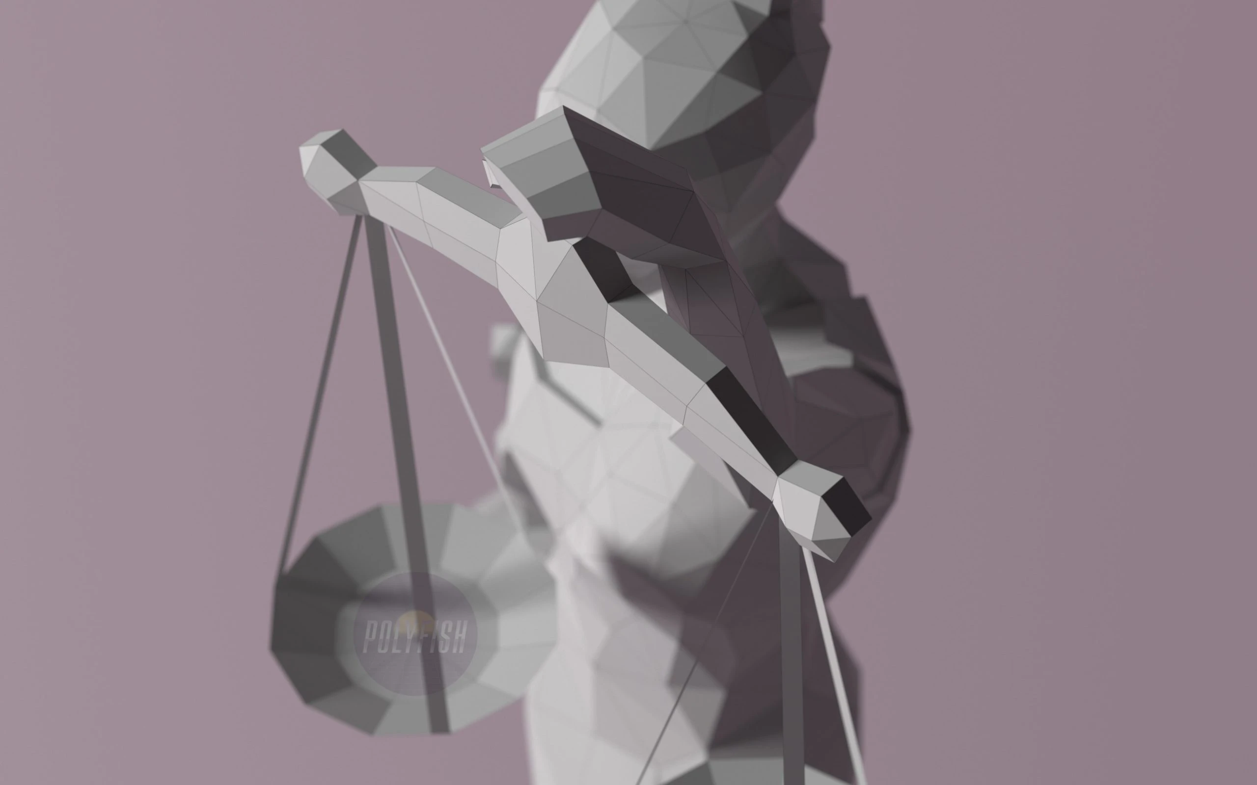 Themis PDF Template, Low Poly, Paper Sculpture, DIY, Pepakura Pattern ...
