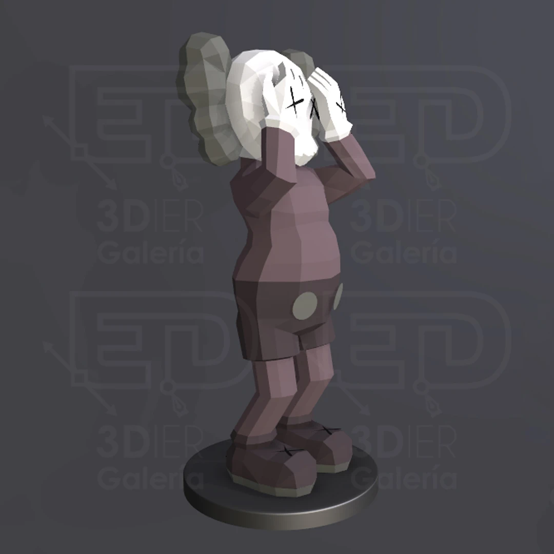 Kaws Covering Himself, Kaws Cubriendose PDF Papercraft Templates, Paper ...