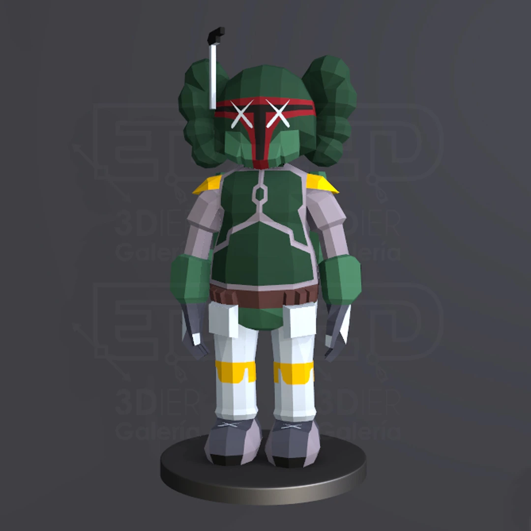 Kaws Boba Fett PDF Papercraft Templates, Paper Art and Craft for Home ...
