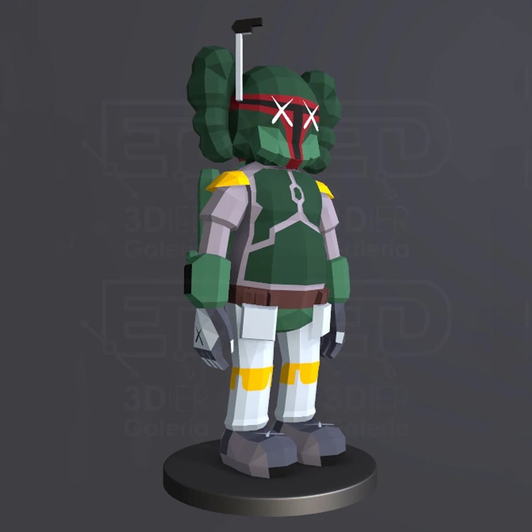 Kaws Boba Fett PDF Papercraft Templates, Paper Art and Craft for Home ...