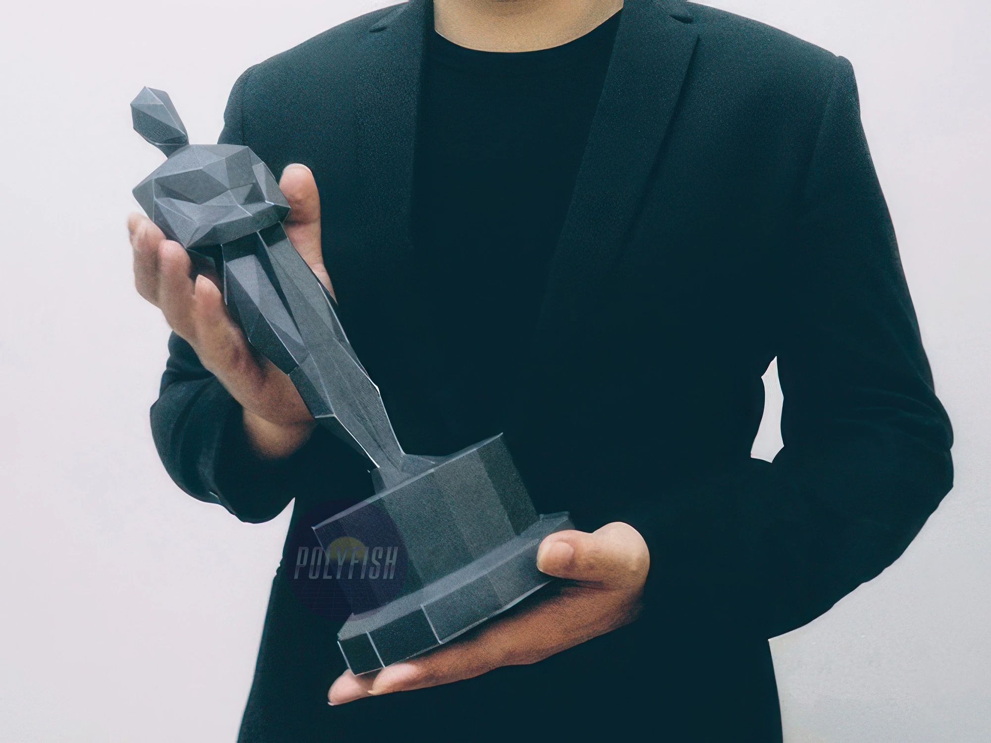 Statuette Oscar PDF Template, Low Poly, Paper Sculpture, DIY, Pepakura ...