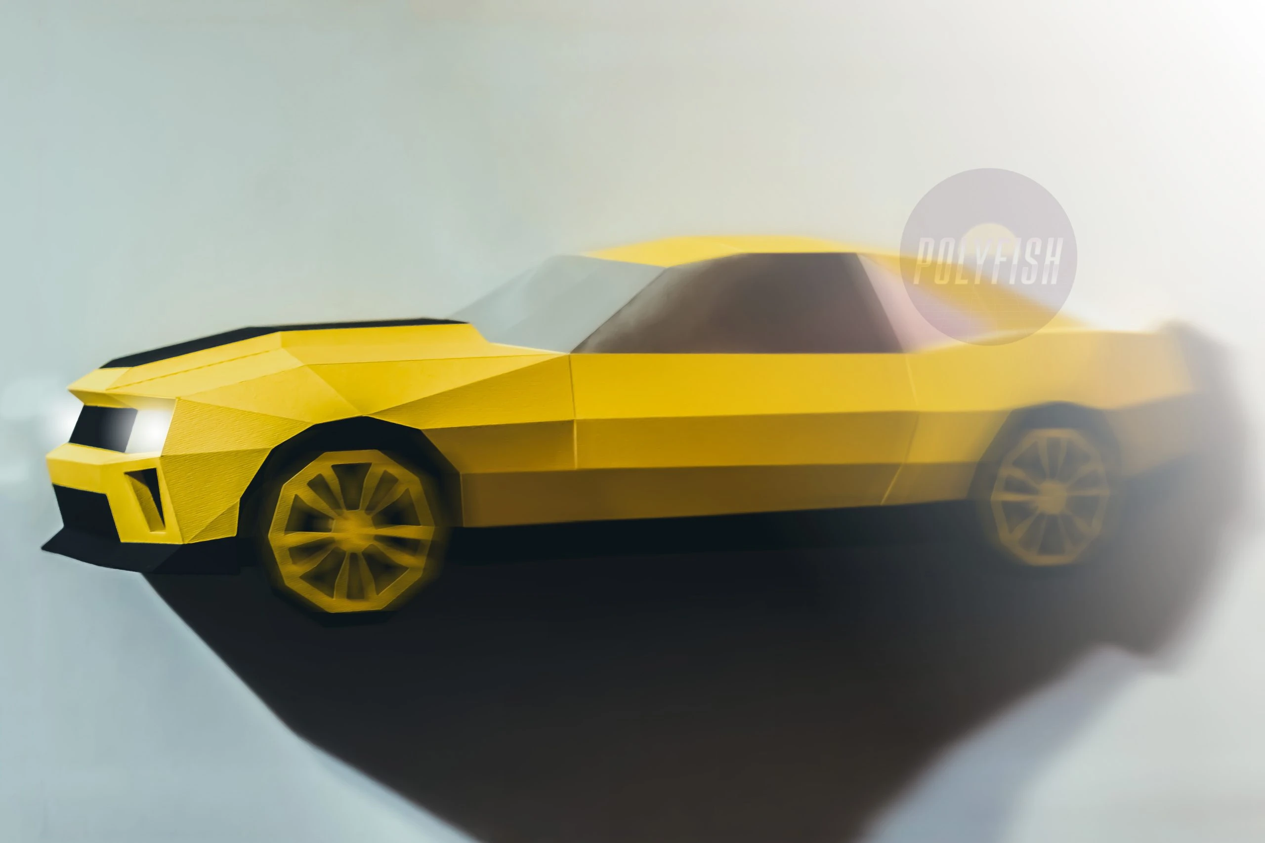 Chevrolet Camaro Car PDF Template, Low Poly, Paper Sculpture, DIY ...