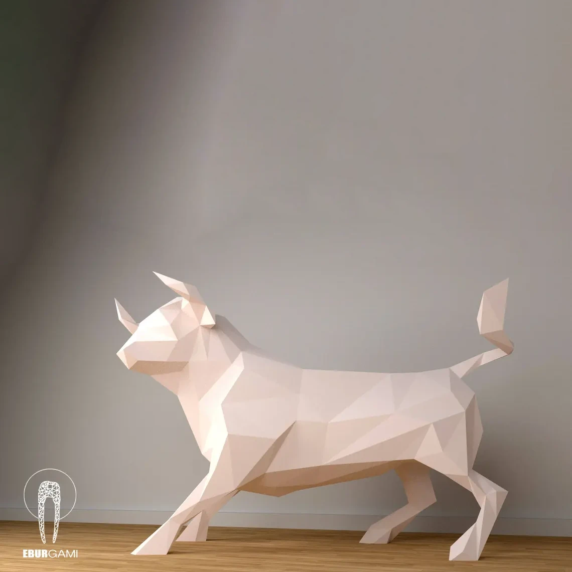 Bull XXL Papercraft, 3D Papercraft - Build Your Own Low Poly Paper ...