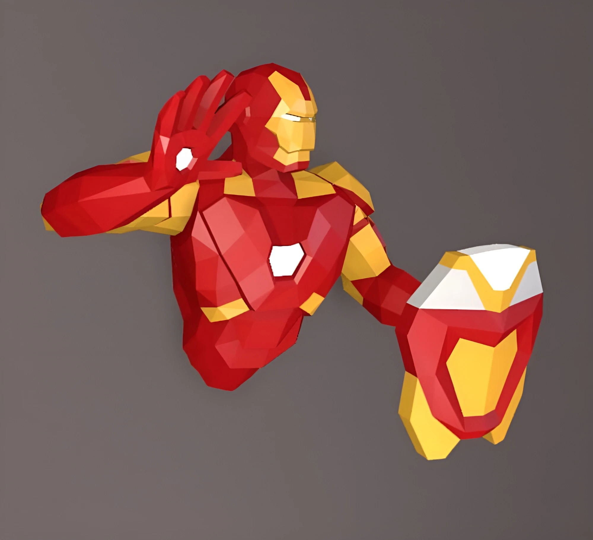 Iron Man, Anthony Edward Stark, Tony Stark Papercraft, PDF Template ...