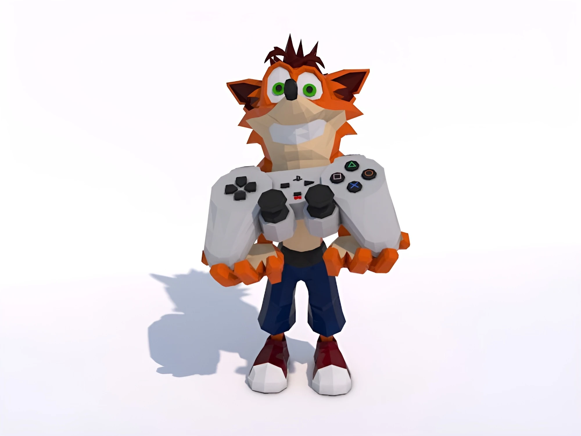 Crash Bandicoot with Controller, Crash hold Joystick, Crash Edición ...