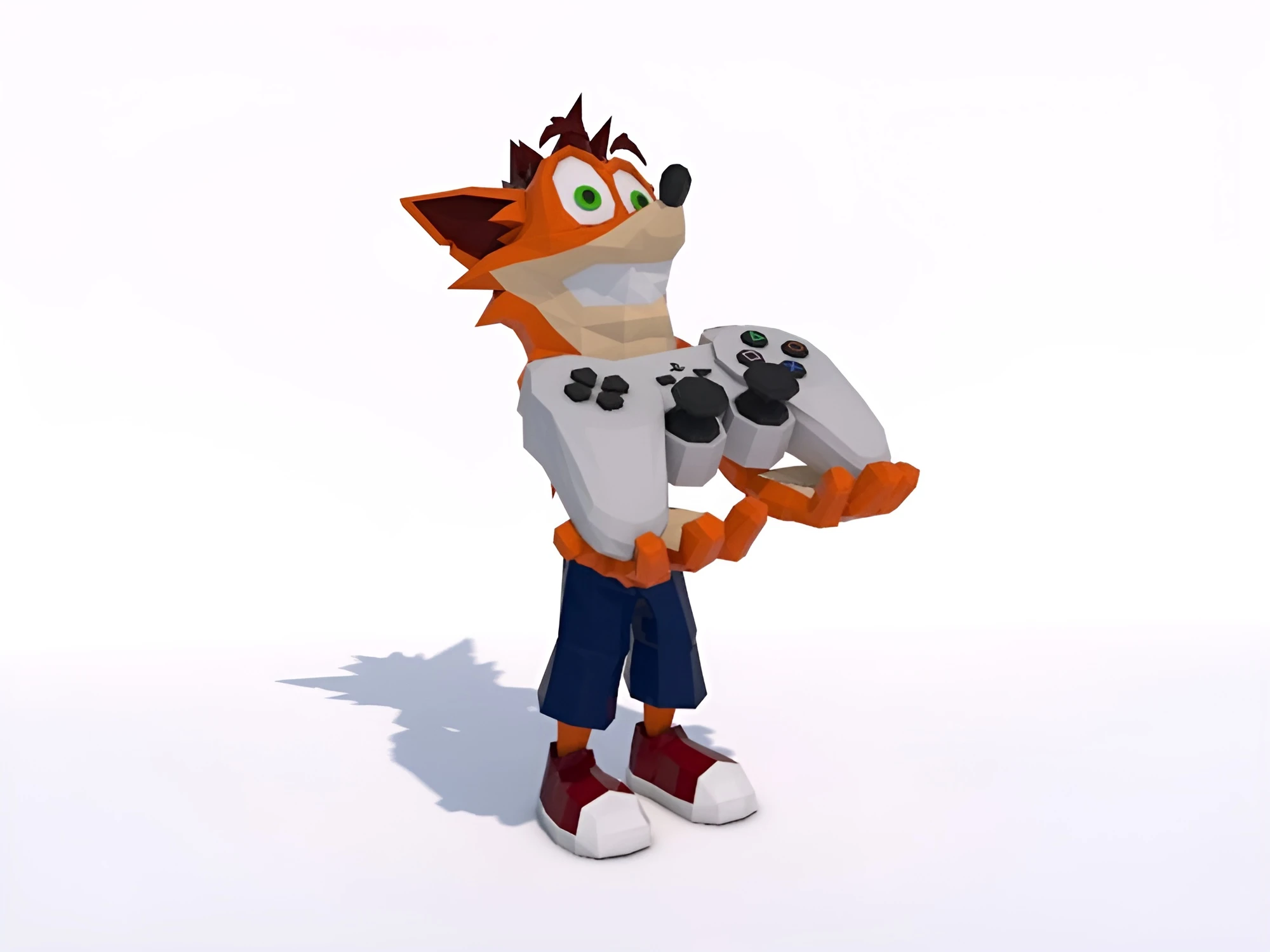 Crash Bandicoot with Controller, Crash hold Joystick, Crash Edición ...