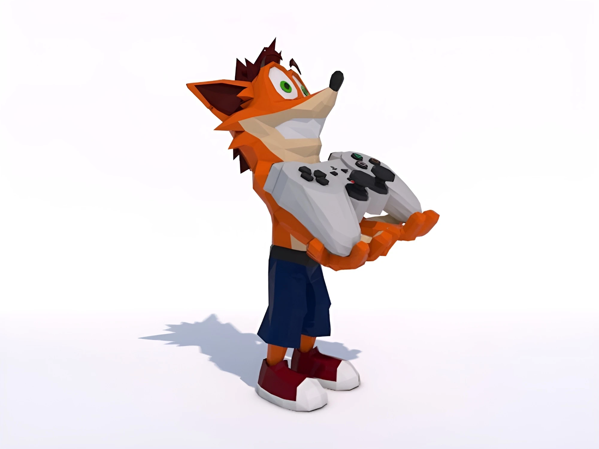 Crash Bandicoot with Controller, Crash hold Joystick, Crash Edición ...