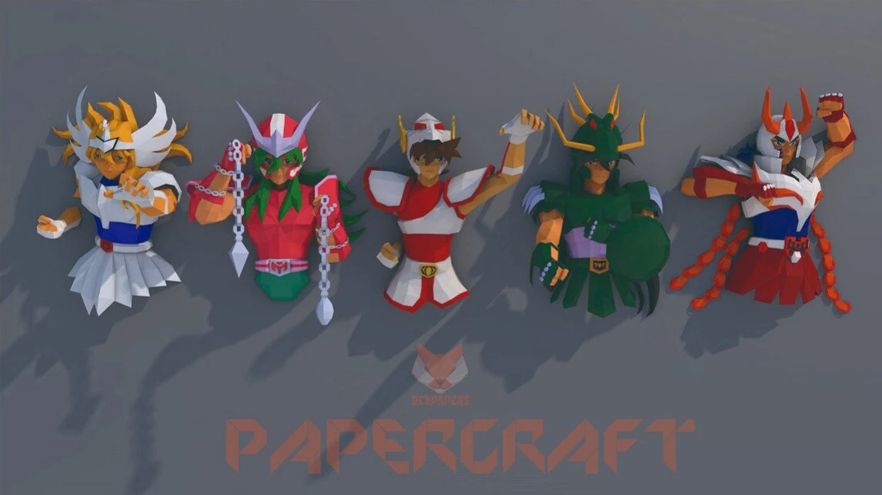 Andromeda Shun Seiya, Saint Seiya Papercraft, PDF Template, DIY 3d ...