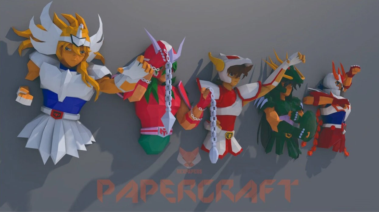Andromeda Shun Seiya, Saint Seiya Papercraft, PDF Template, DIY 3d ...