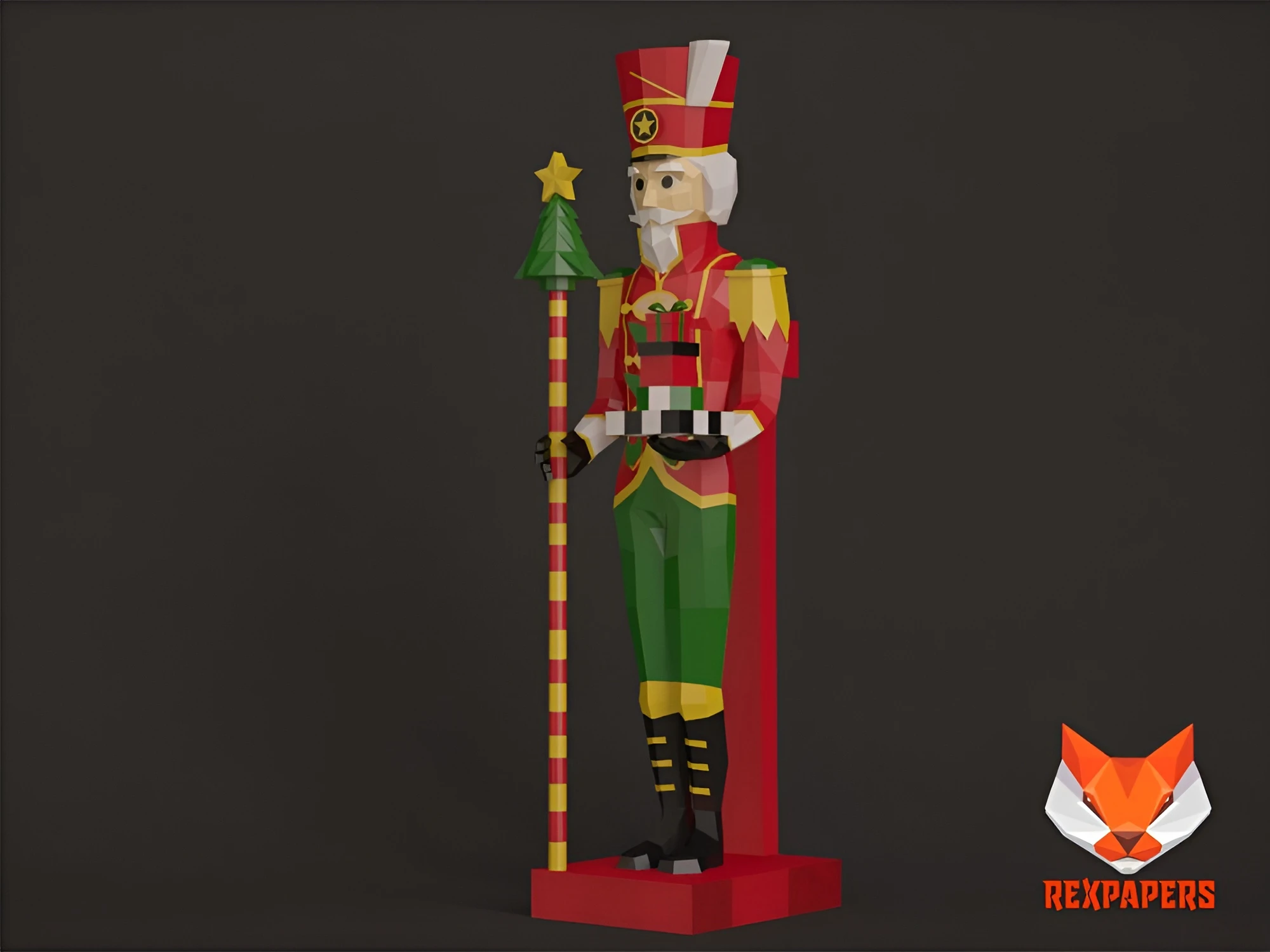 Nutcracker, Cascanueces Papercraft, PDF Template, DIY 3d Model, FanArt ...