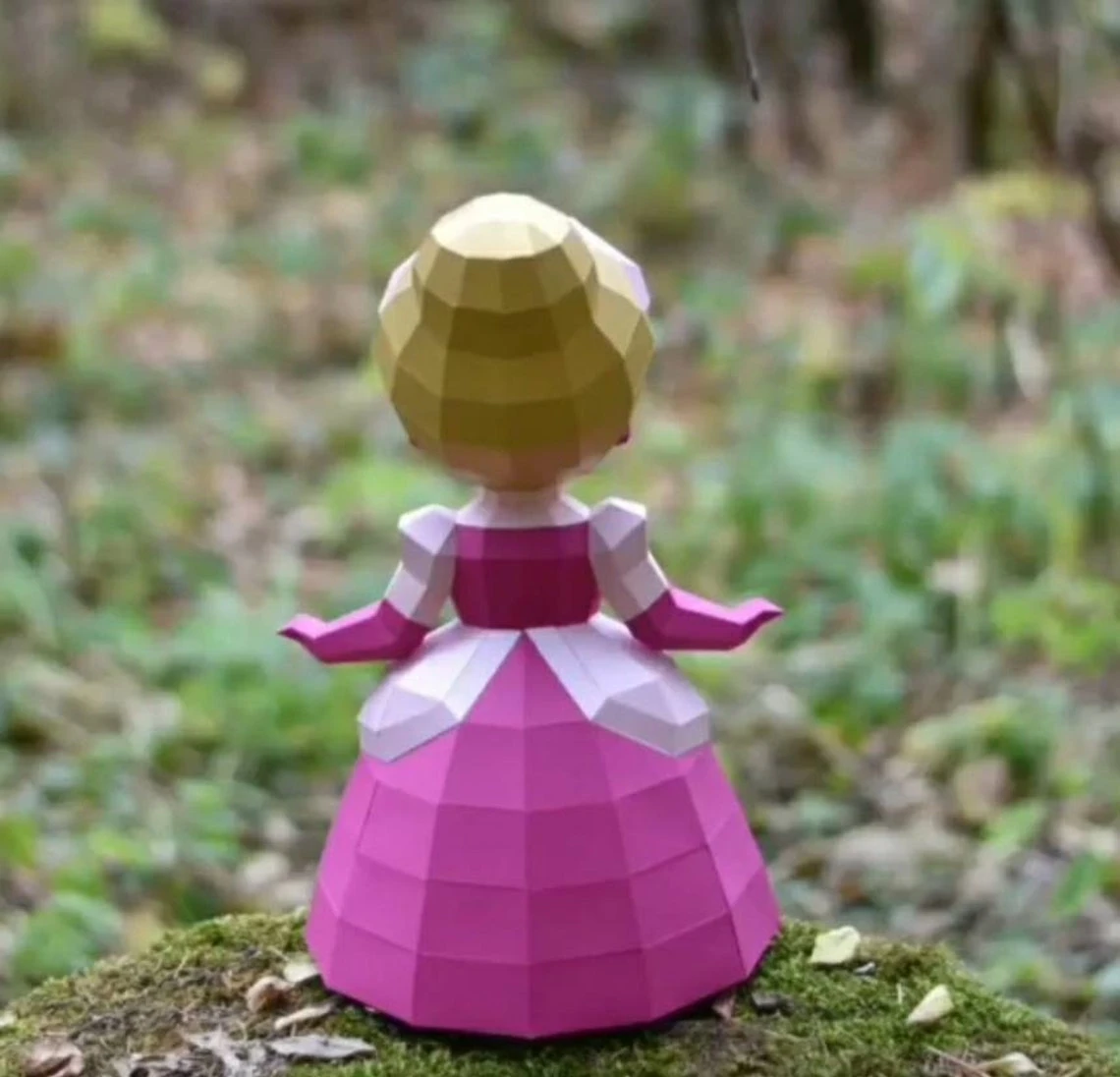 Princess Cinderella/ Cinderella/ DiY Craft/ Template PDF/ Low Poly ...