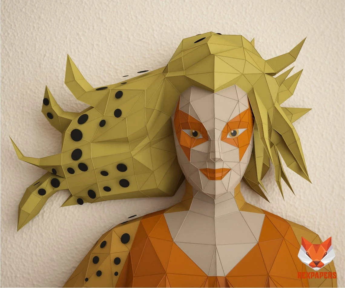Cheetara, ThunderCats Papercraft, PDF Template, DIY 3d Model, FanArt ...