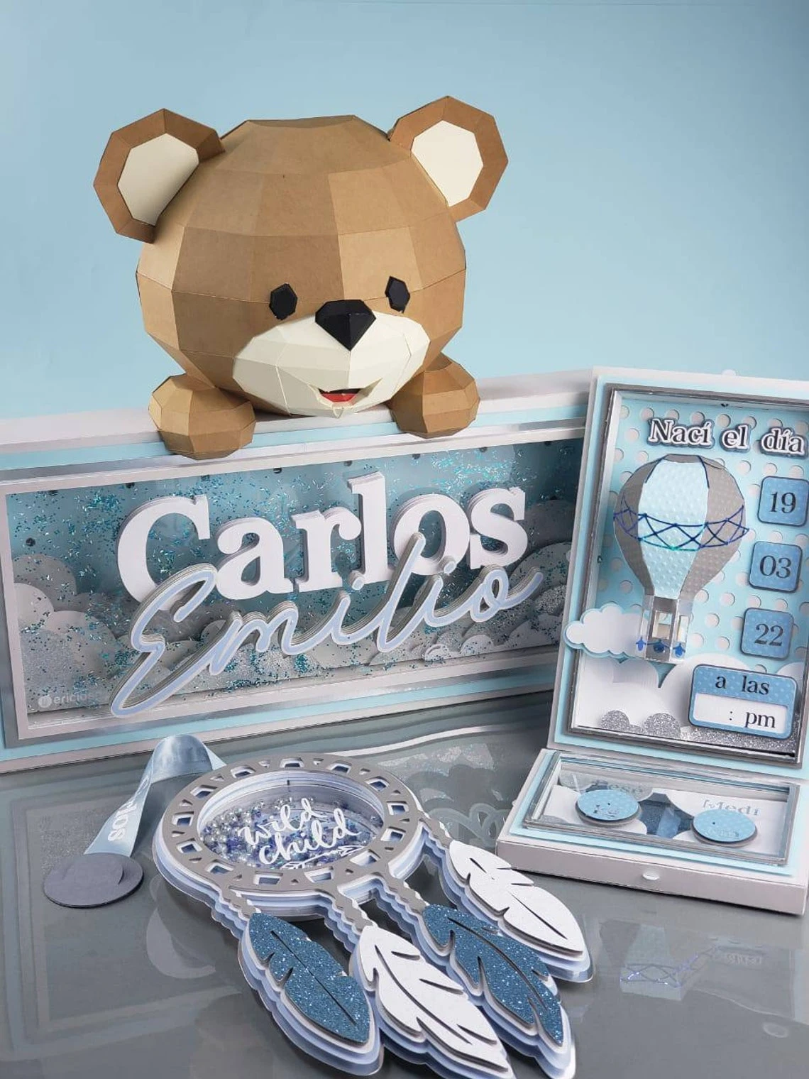 Cute Bear/ Tender Bear/ Template PDF/ Low Poly/ Papercraft Bear/ 3D ...