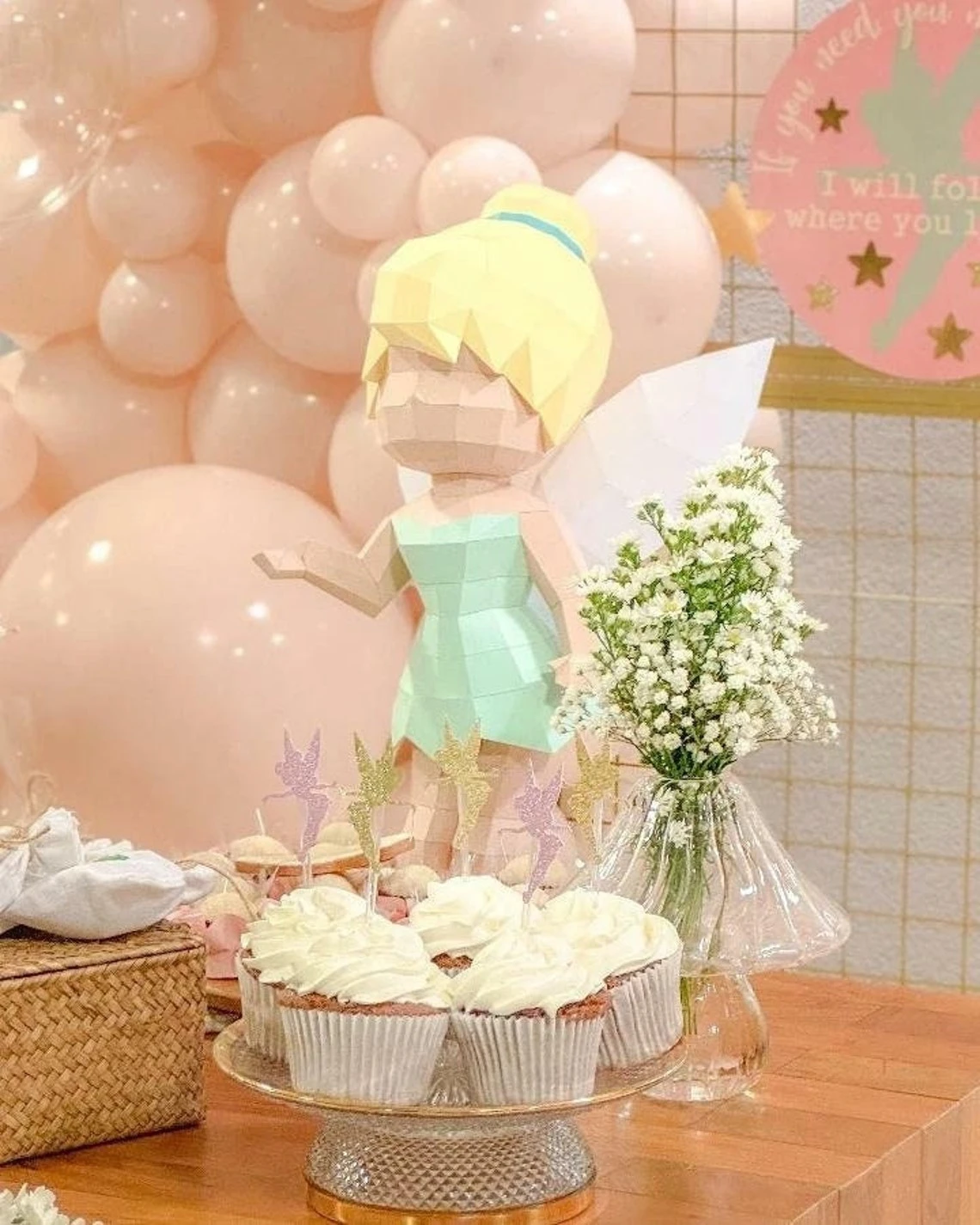 Tinker Bell/ Peter Pan/ DiY Craft/ Template PDF/ Low Poly/ Papercraft ...