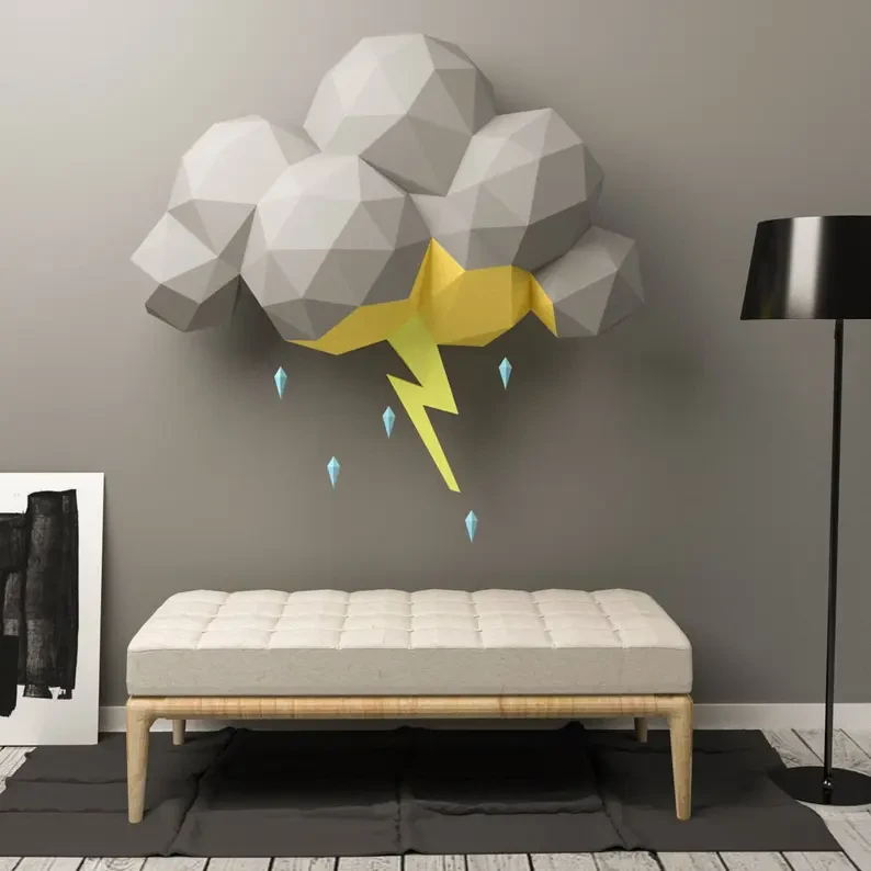 Cloud Storm Papercraft - Scenography - 3D Papercraft - Build Your Own ...