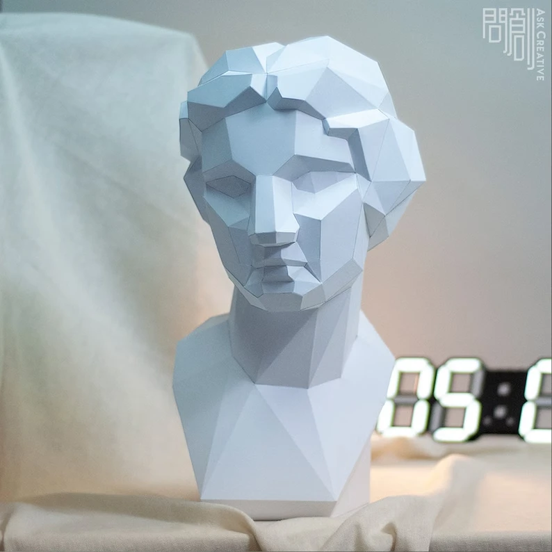 Venus Paper Sculpture, Papercraft, DIY, Low poly, Sculpture, PDF ...