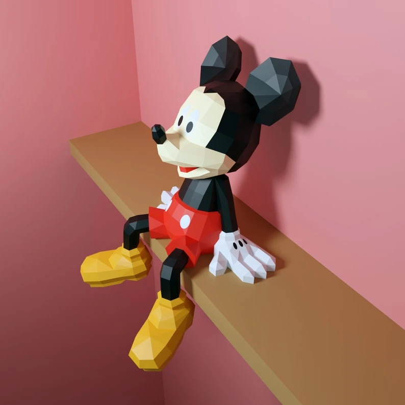 Papercraft Mickey mouse, Pdf format compatible with cricut and cameo ...