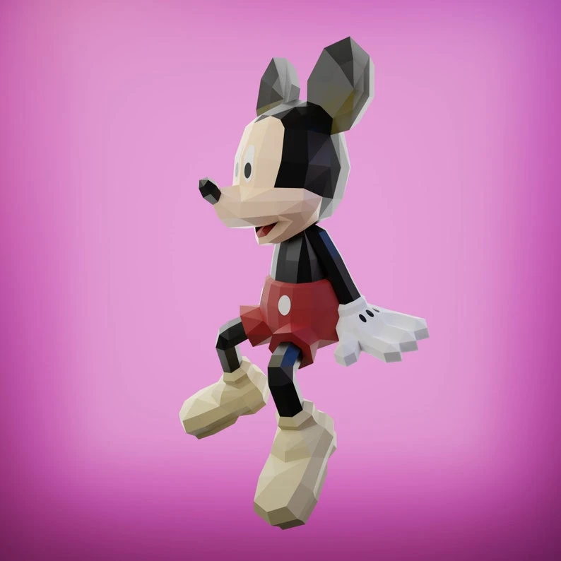 Papercraft Mickey mouse, Pdf format compatible with cricut and cameo ...
