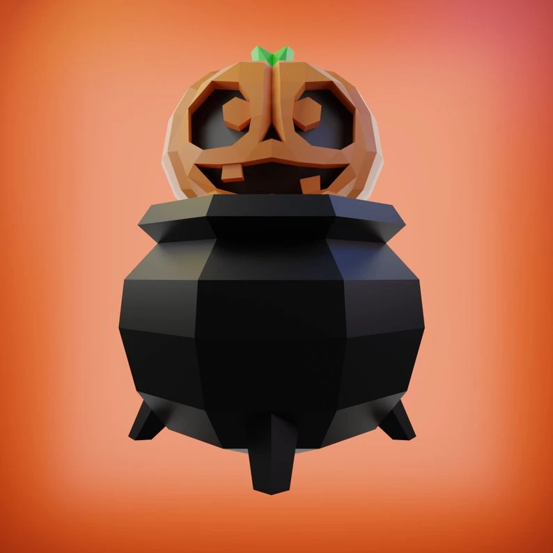 Papercraft Pumpkin Candy / Pumpkin Sweet DIY template PDF, halloween ...