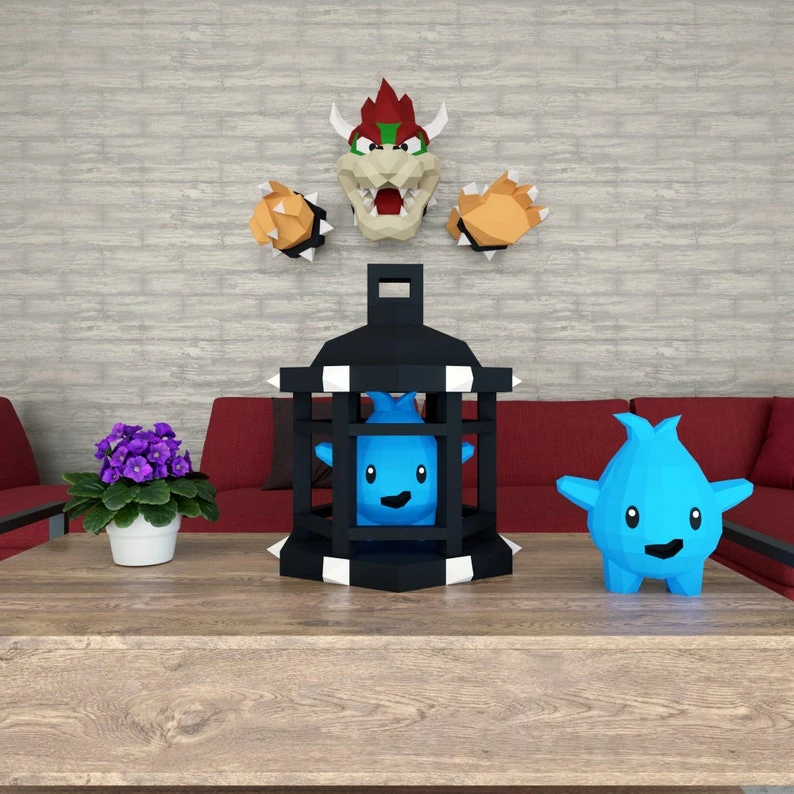 Papercraft Lumalee, mario, wall model ,templates in digital format Pdf ...