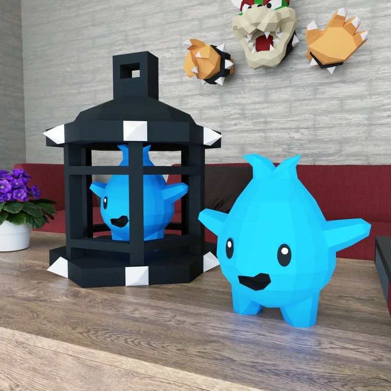 Papercraft Lumalee, mario, wall model ,templates in digital format Pdf ...