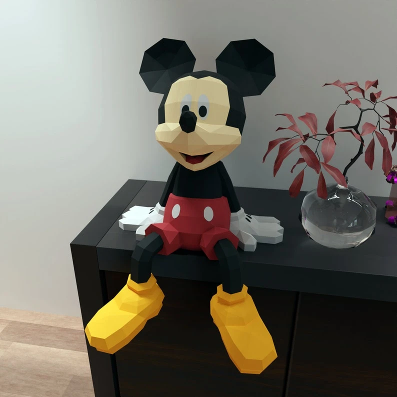 Papercraft Mickey mouse, Pdf format compatible with cricut and cameo ...
