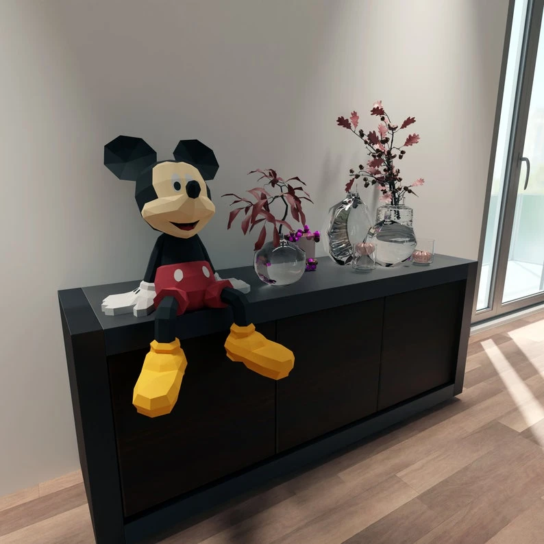 Papercraft Mickey mouse, Pdf format compatible with cricut and cameo ...