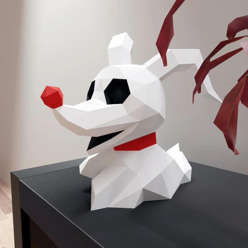 Papercraft Zero dog chibi, The Nightmare Before Christmas, Format Pdf ...