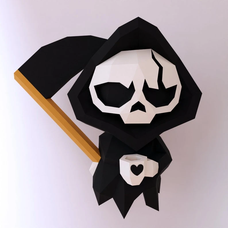 Papercraft Death With Coffee, Format Pdf, format compatible with cricut ...