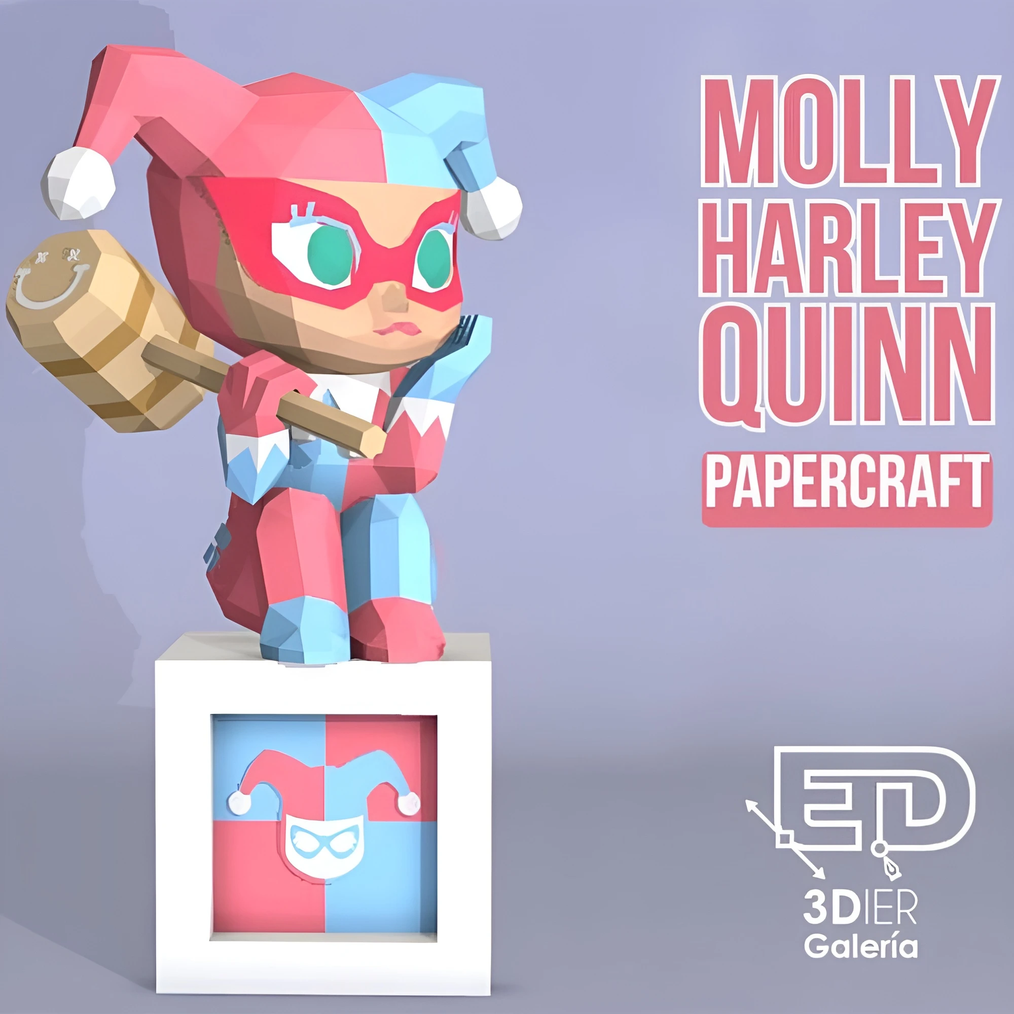 Molly Harley Quinn, Molly Clown PDF Papercraft Templates, Paper Art and ...