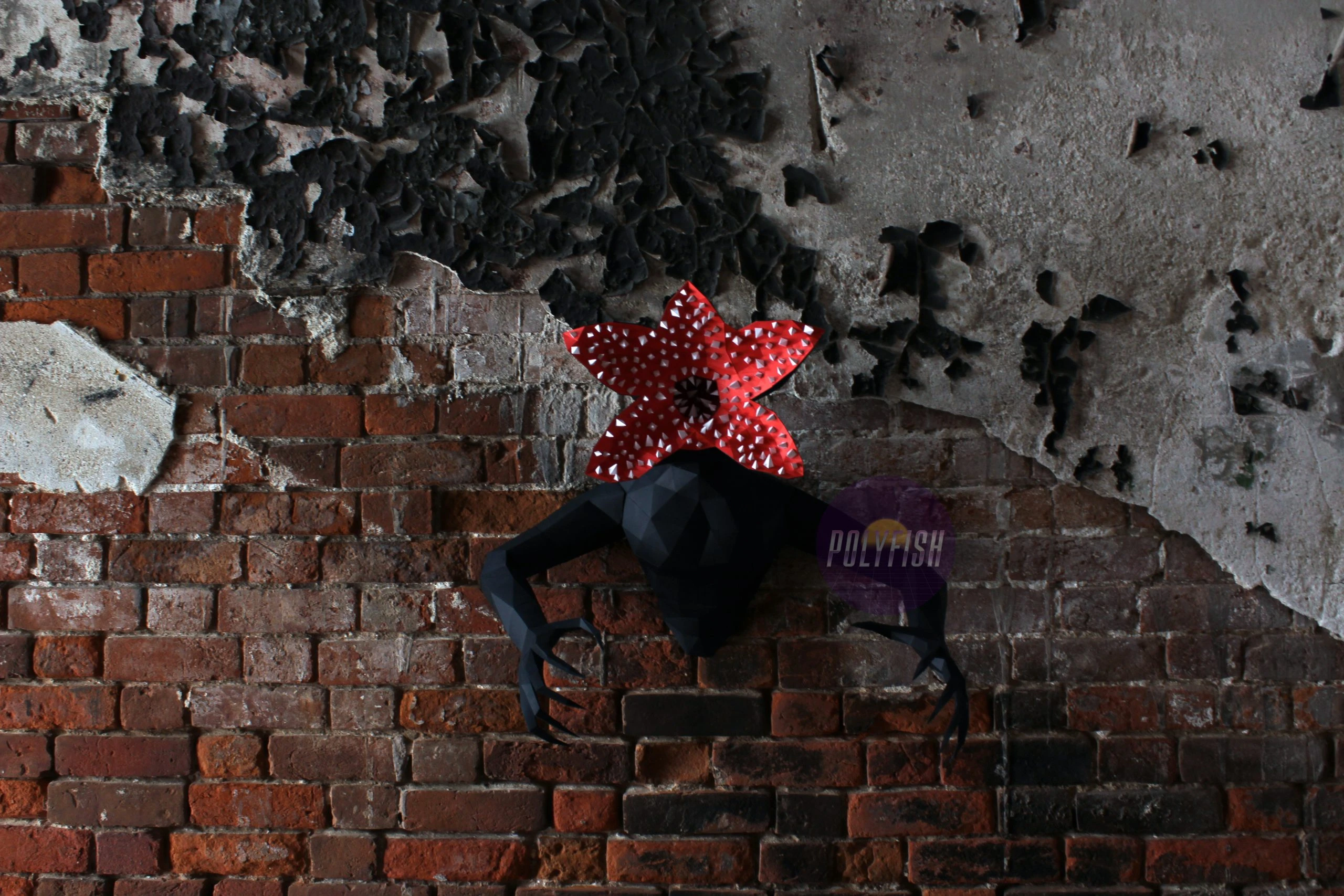 Demogorgon, Stranger Things PDF Template, Low Poly, Paper Sculpture ...