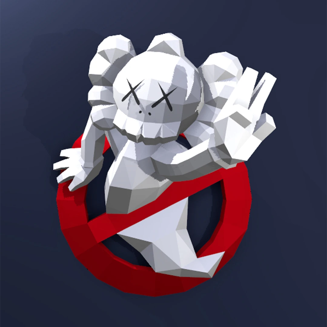 Kaws Ghostbusters PDF Papercraft Templates, Paper Art and Craft for ...