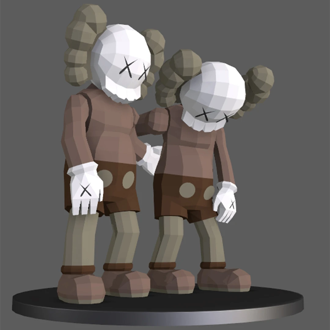 Kaws On The Road, Kaws Por El Camino PDF Papercraft Templates, Paper ...