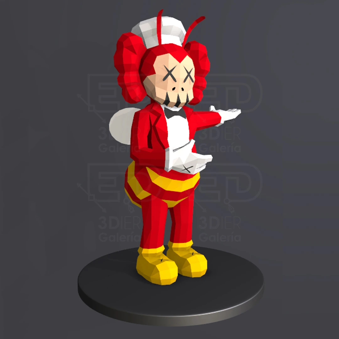 Kaws JolliBee PDF Papercraft Templates, Paper Art and Craft for Home ...