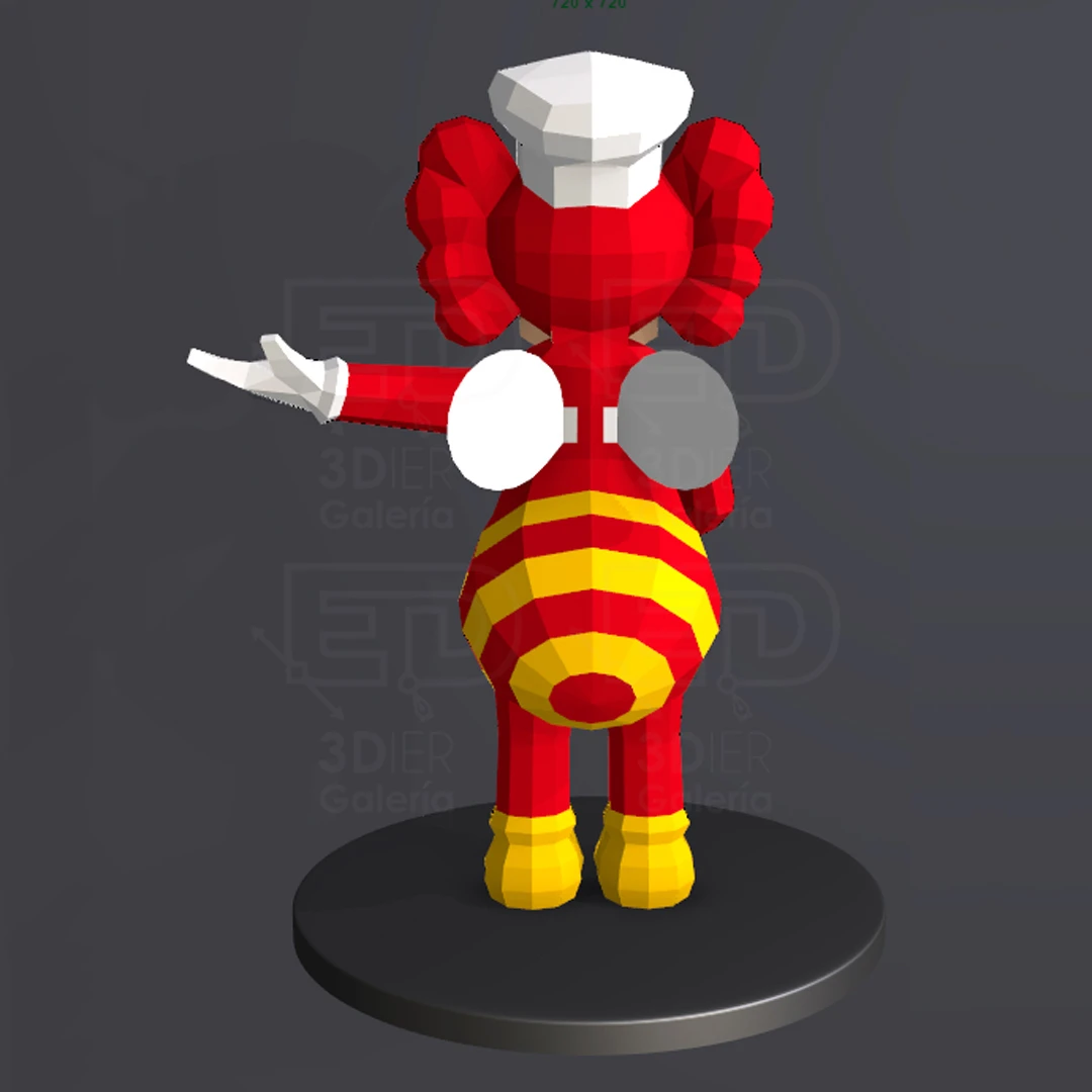 Kaws JolliBee PDF Papercraft Templates, Paper Art and Craft for Home ...