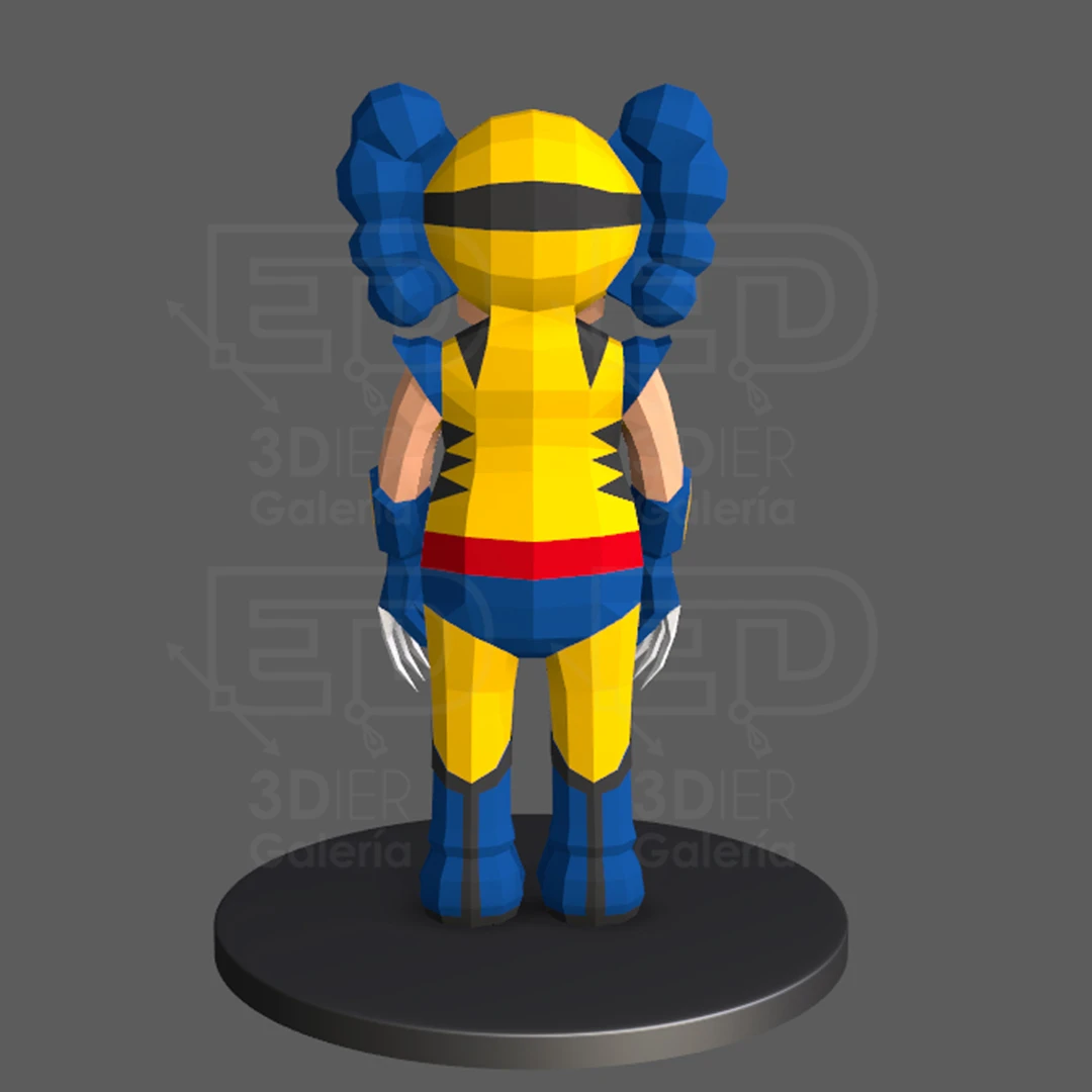 Kaws Wolverine PDF Papercraft Templates, Paper Art and Craft for Home ...