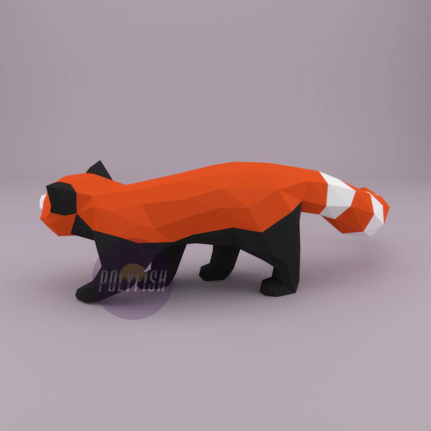 Red Panda PDF Template, Low Poly, Paper Sculpture, DIY, Pepakura ...