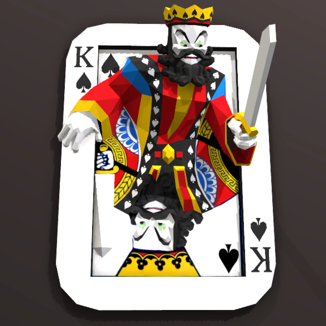 King Poker, card, PDF Papercraft Templates, Paper Art and Craft for ...