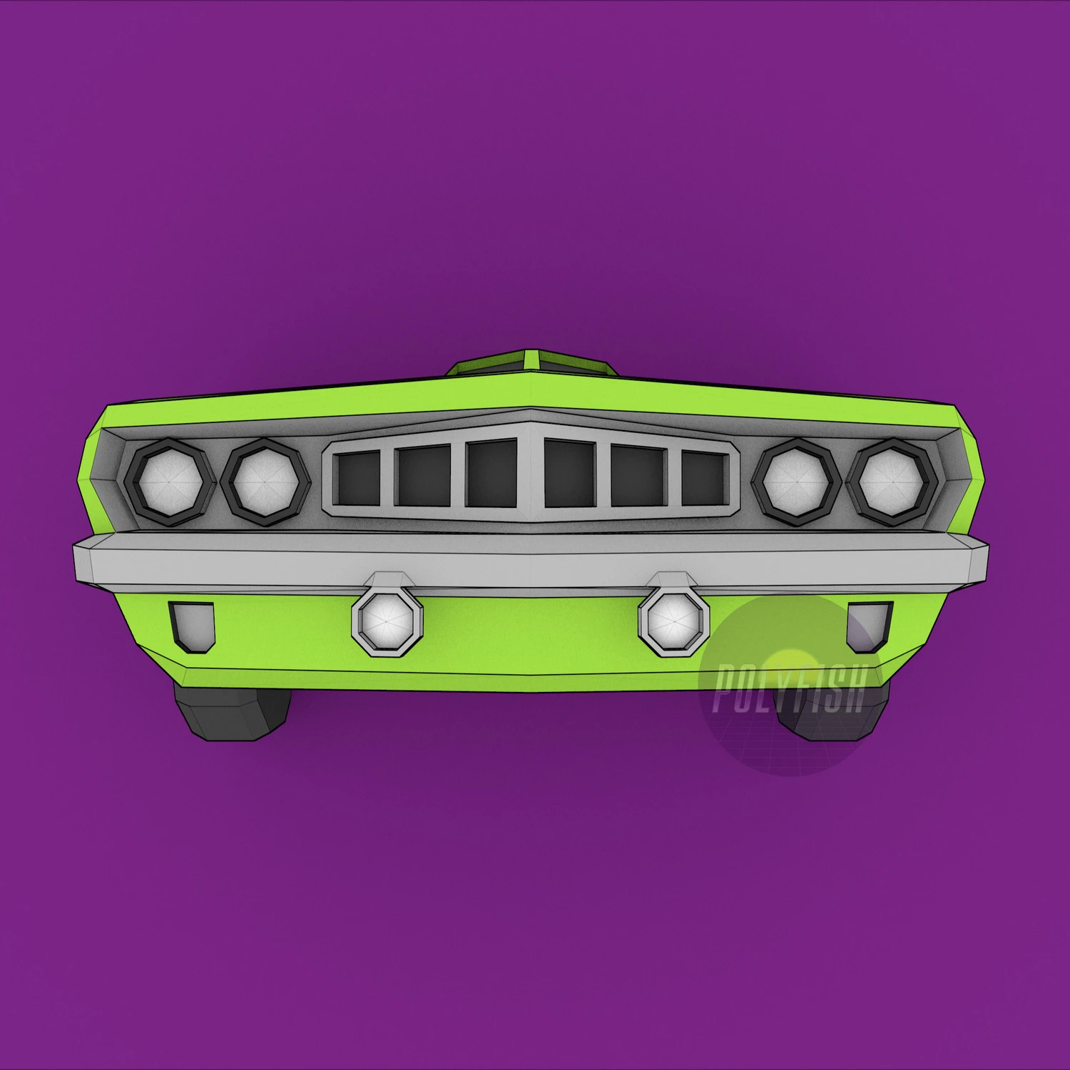 Plymouth Barracuda Car PDF Template, Low Poly, Paper Sculpture, DIY ...