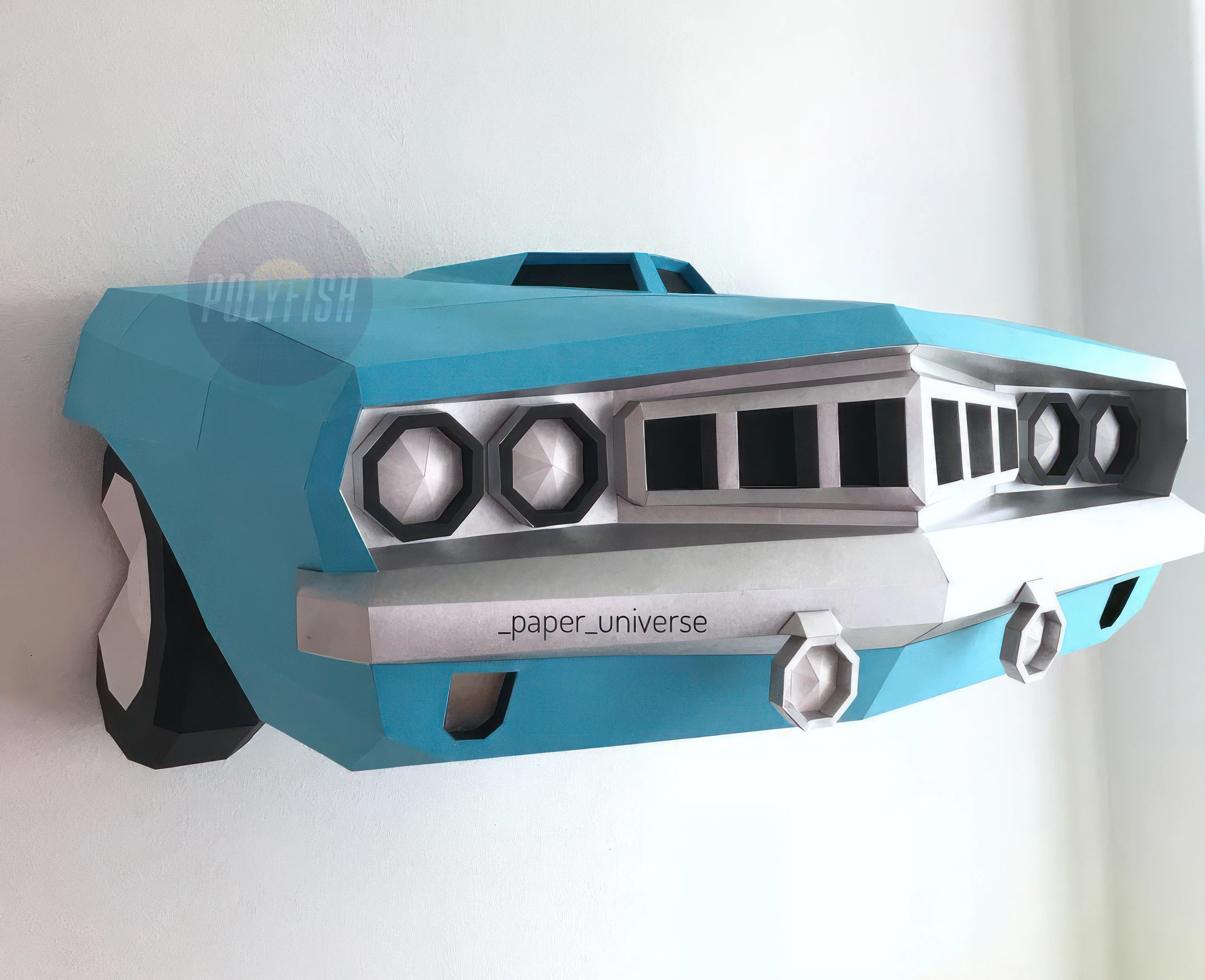 Plymouth Barracuda Car PDF Template, Low Poly, Paper Sculpture, DIY ...
