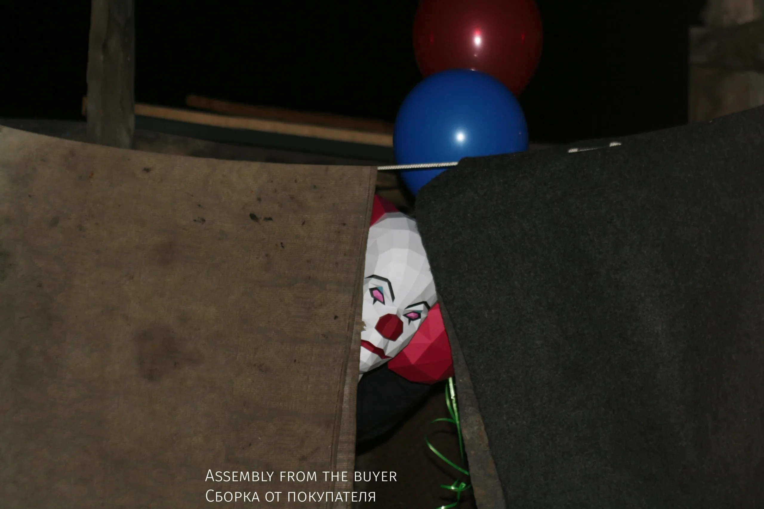 Pennywise 1990 - PDF template, PDF Template, Low Poly, Paper Sculpture ...